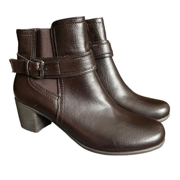 croft & barrow | Shoes | Croft Barrowchocolate Brown Ankle Boots Side ...